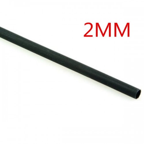 Θερμοσυστελλόμενο Μονωτικό Καλώδιο 2mm (1τμχ) (Μαύρο) (OEM)